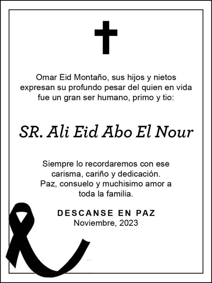 SR. Ali Eid Abo El Nour - El Diario - Bolivia