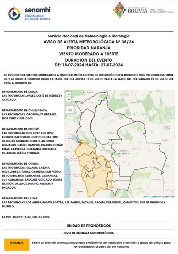 Rige nueva alerta por vientos fuertes para cinco regiones del país - El ...