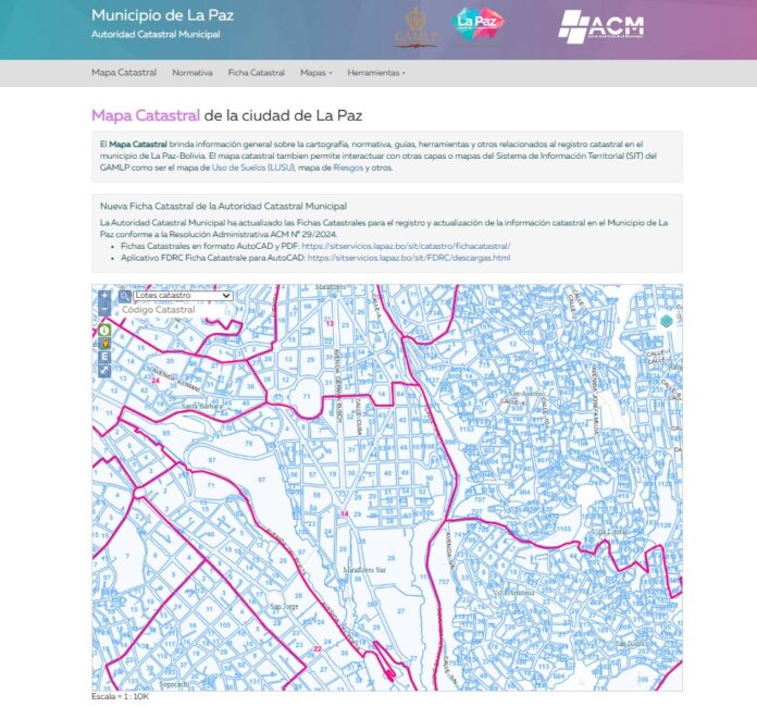La Paz lanza Mapa Catastral digital para facilitar acceso a información ...
