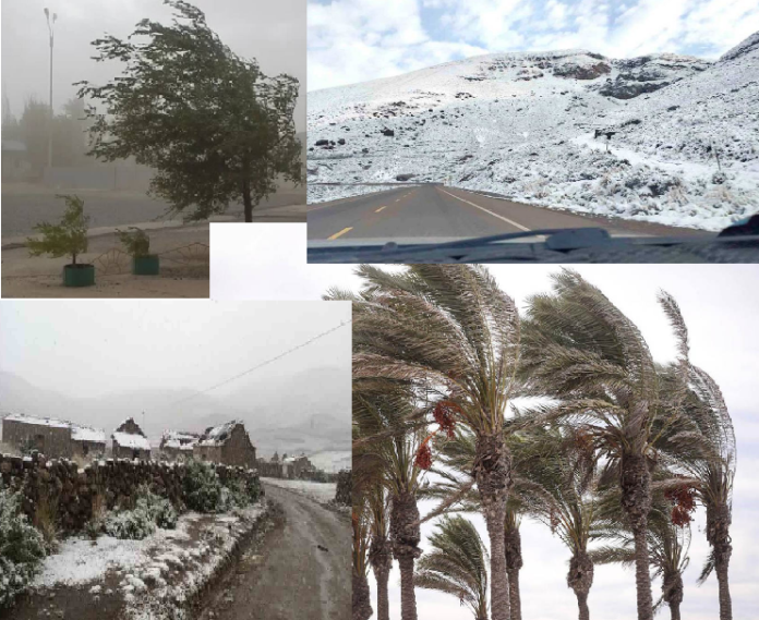 Emiten alertas naranjas por nevada en el occidente y vientos fuertes en ...