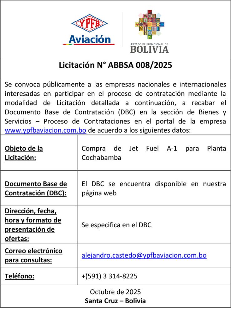 Licitación ABBSA - El Diario - Bolivia