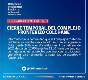 Paso Bolivia-Chile Cerrado hoy: ¿Cuál es el Horario? (10:57) - El ...