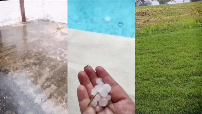 Surazo con lluvia, viento y granizo sorprende en Santa Cruz de la ...